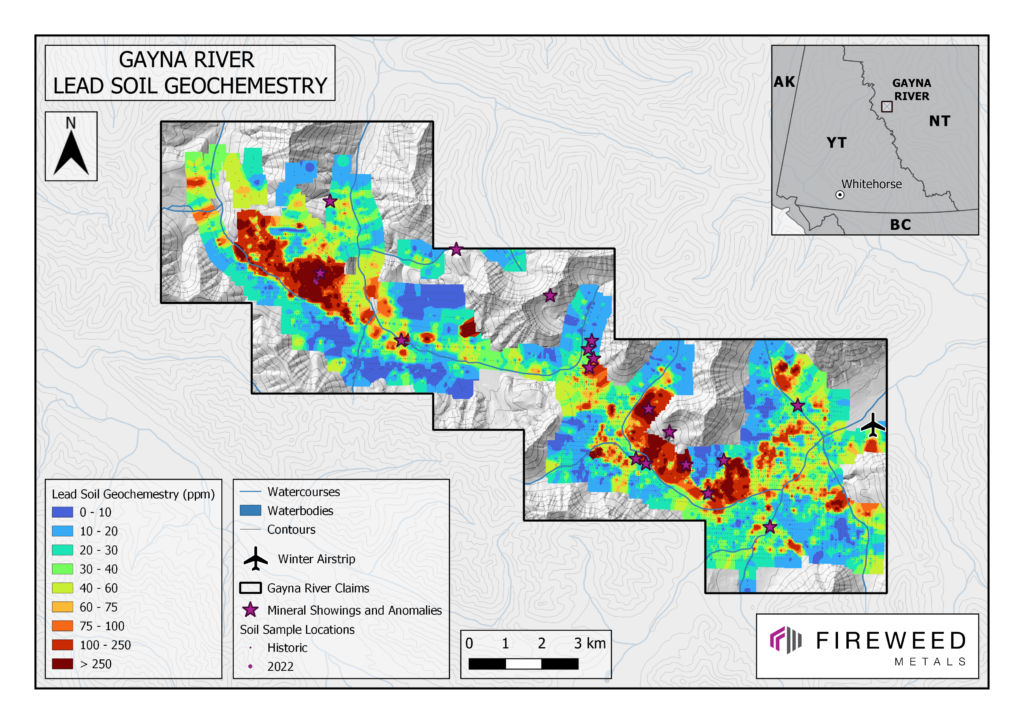 Fireweed Identifies New Targets at Gayna River, NWT Following ...